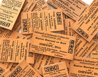 Vintage British Bus Tickets Set of 30 Vintage Tickets, Vintage Paper ...