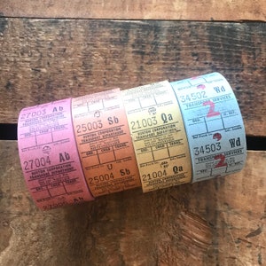 Vintage British Bus Tickets - Set of 20 - Vintage Tickets, Vintage ...