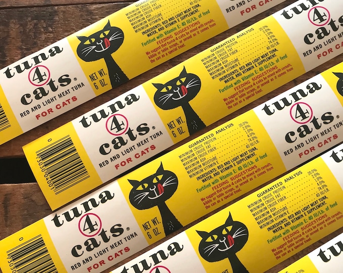 Vintage Cat Labels Set of 5 Vintage Labels NOS Labels - Etsy