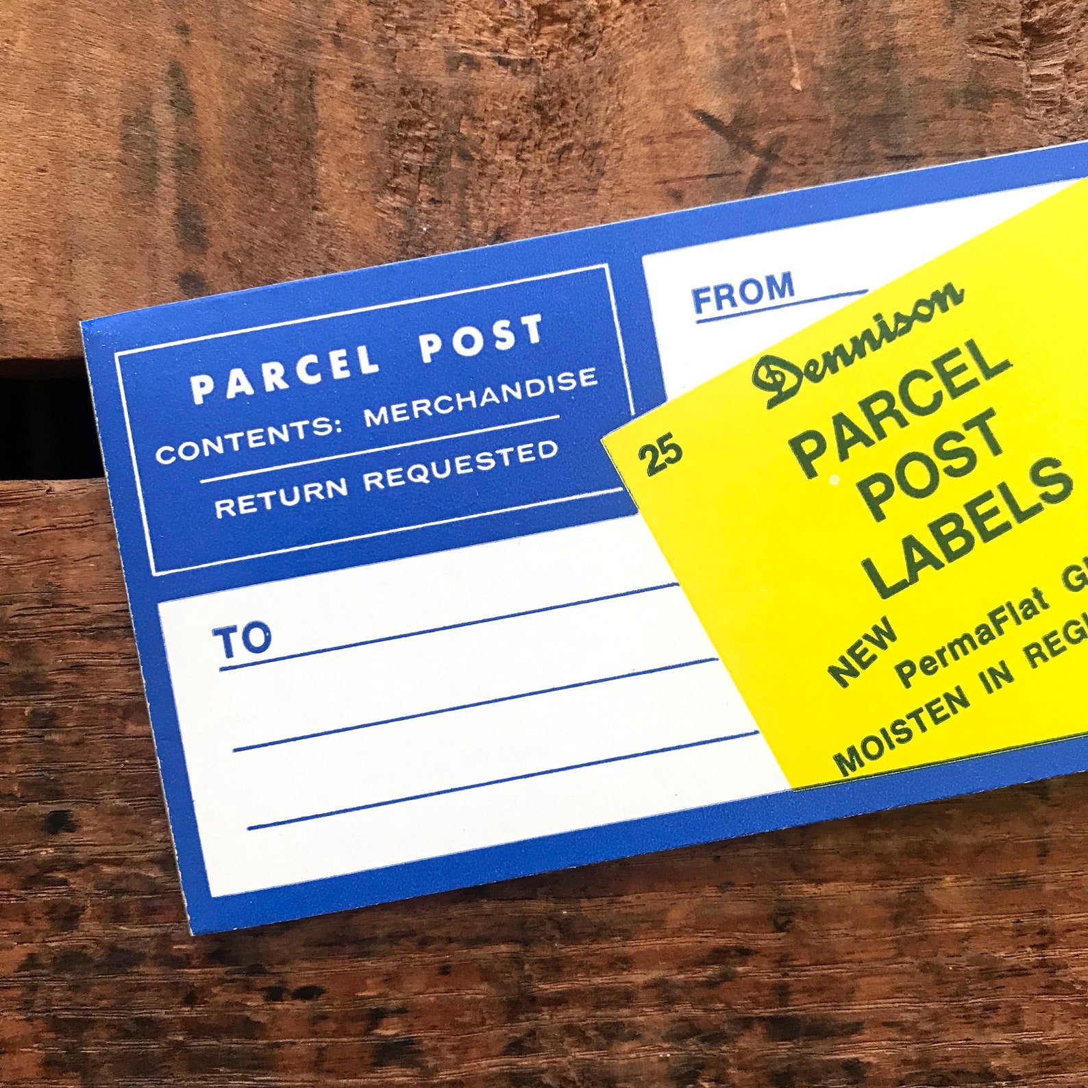 Vintage Dennison Parcel Post Labels Booklet Book of 25 | Etsy