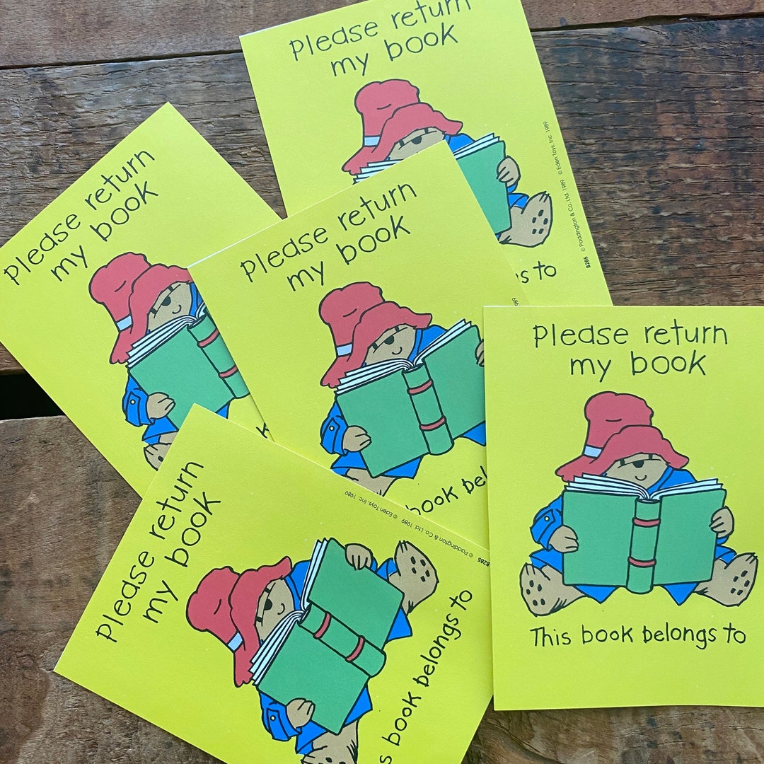 Vintage Bookplates - Set of 5 - Vintage Children's Book Labels, Antioch ...