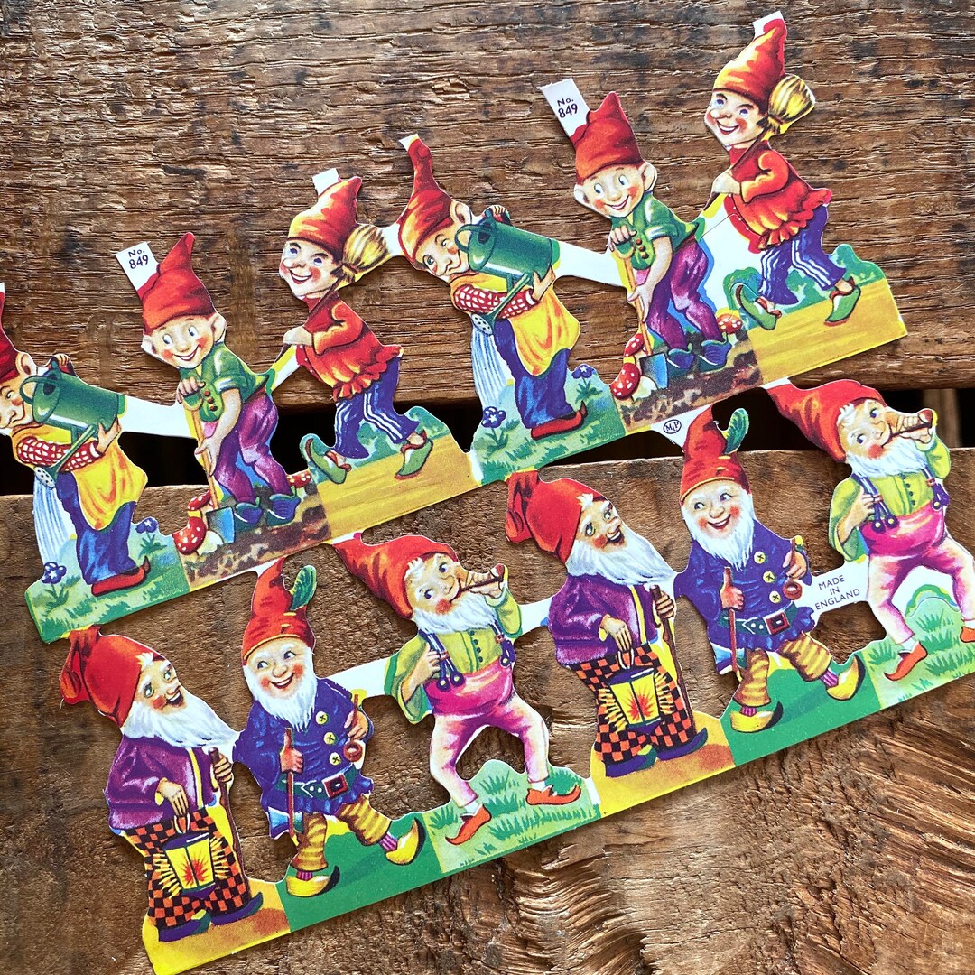 Vintage Style German Scrap Die Cuts: Elves Ephemera - Etsy