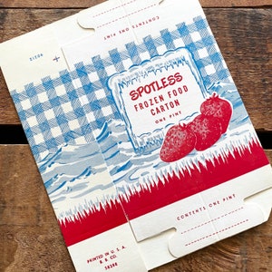 Vintage Frozen Food Box - 1 Box - Vintage Packaging, Novelty Ice Cream ...
