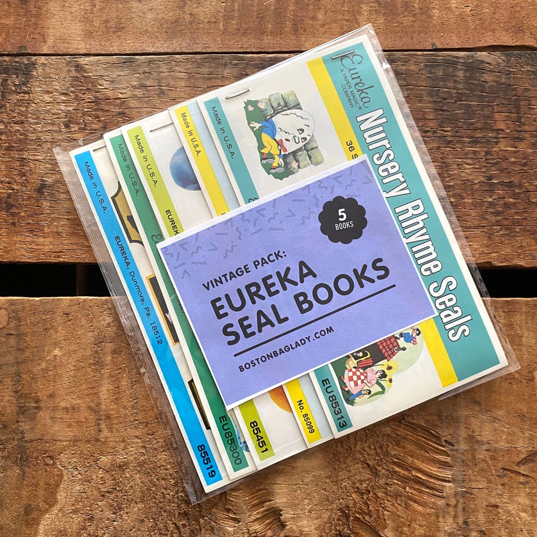 Vintage Unused Eureka Seal Booklet Lot - 5 Random Books - Old Stickers ...