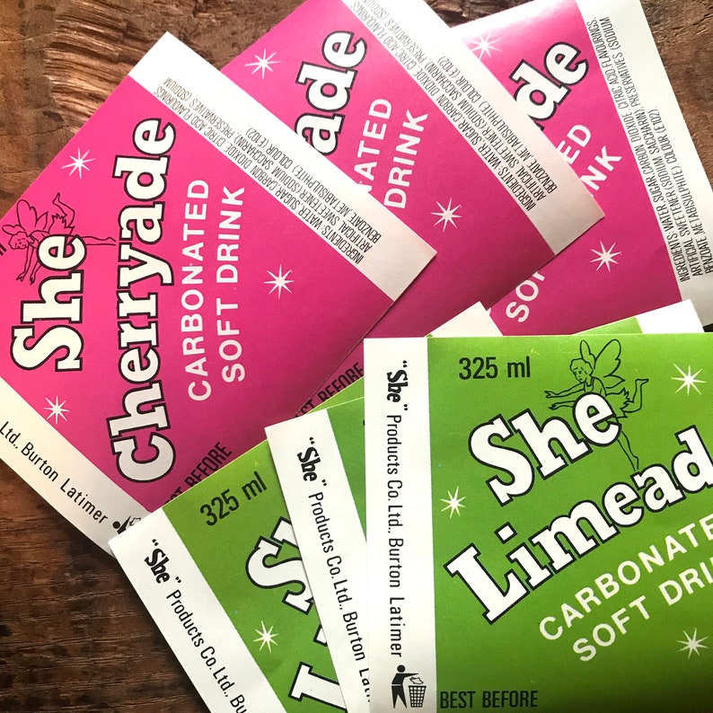 Vintage Soda Labels Set of 6 Vintage Labels NOS Labels | Etsy