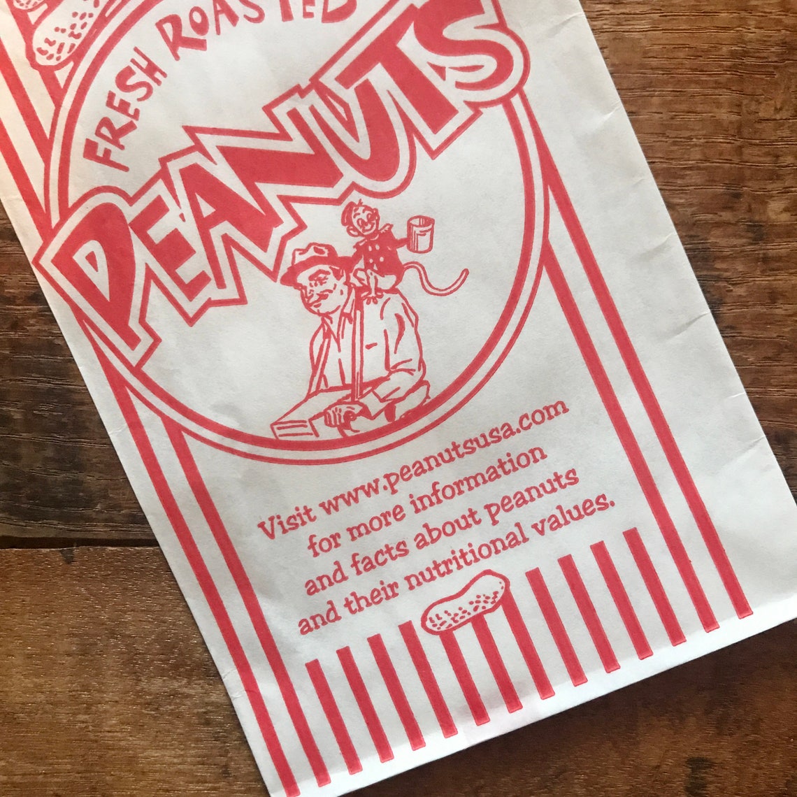 Peanut Bags - Set of 10 - Paper Bag, Treat Bag, Merchandise Bags ...