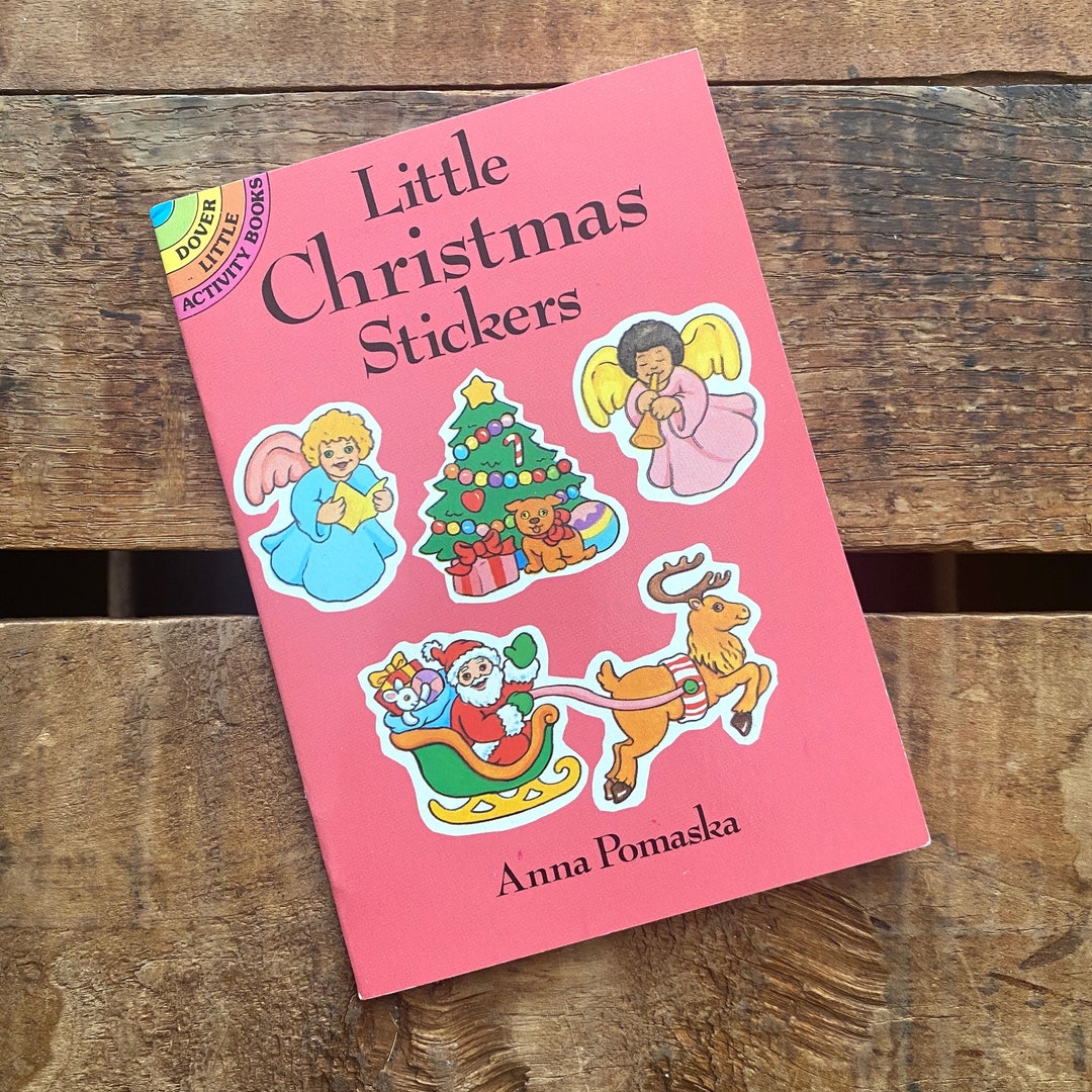 Vintage Unused Little Christmas Sticker Book - Children's Stickers ...