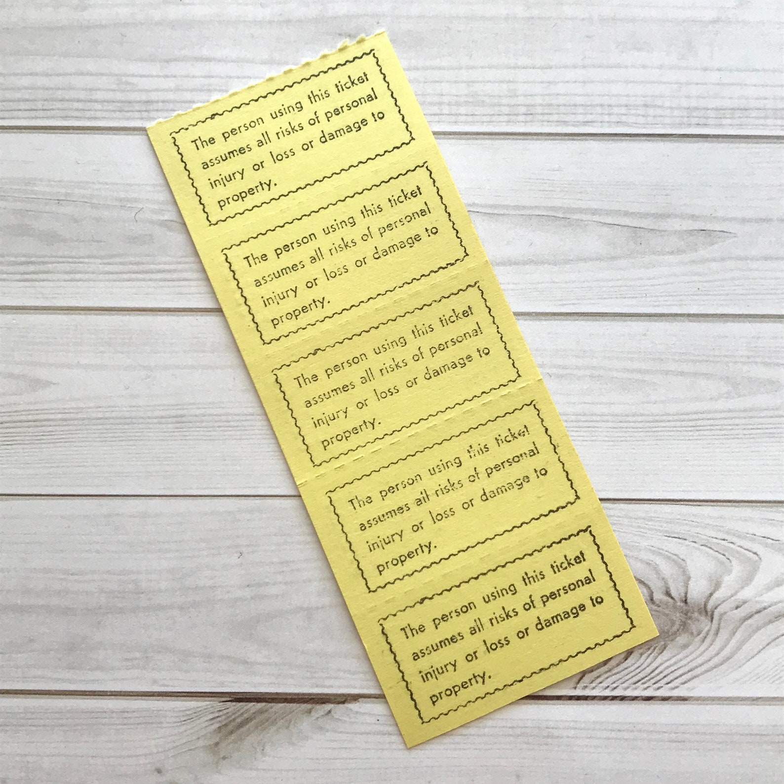 Vintage Tickets 4 Strips 20 Tickets Vintage Angela Park | Etsy