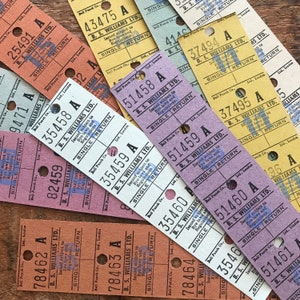 Vintage British Bus Tickets - 10 Strips - Vintage Tickets, Vintage ...