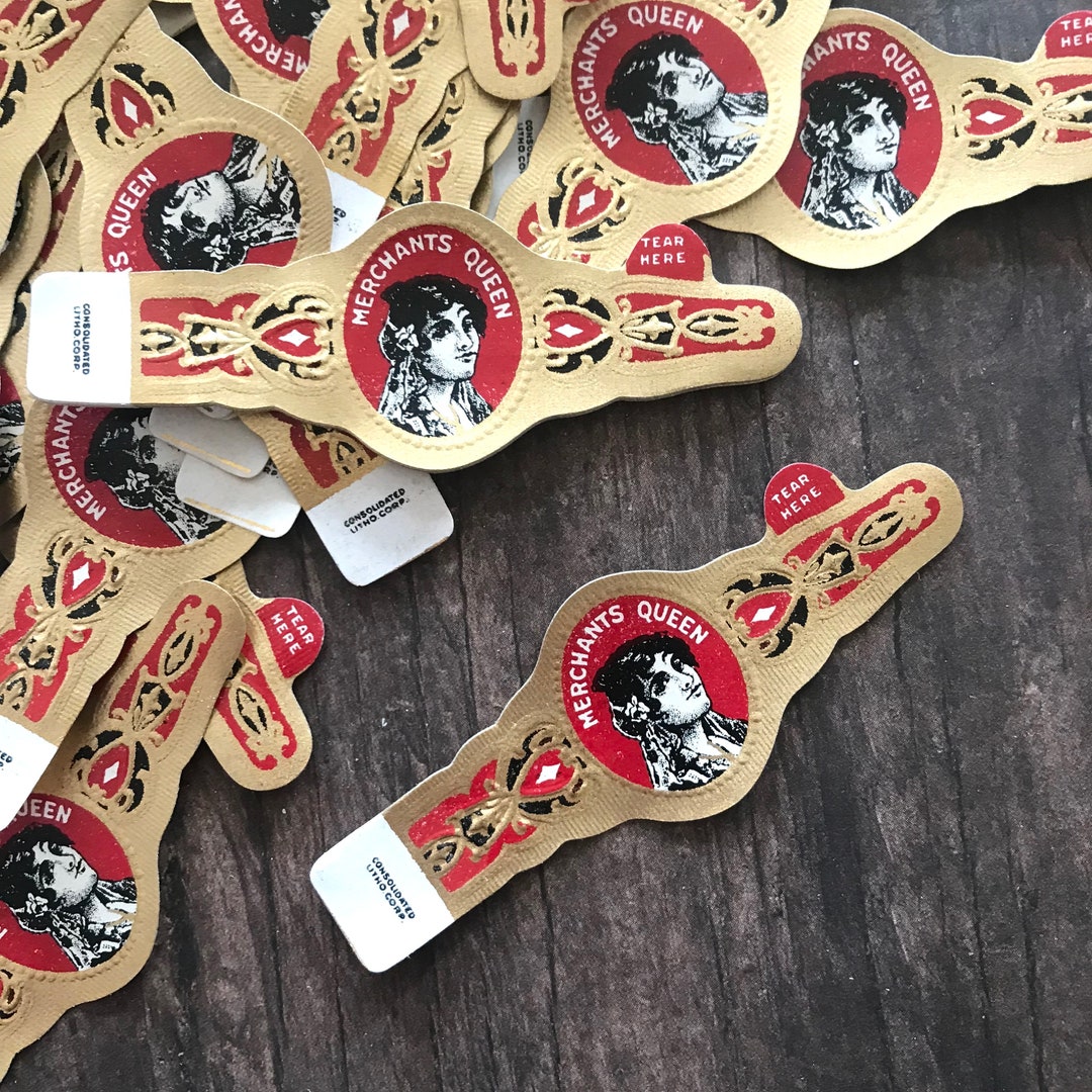 Vintage Cigar Labels - Set of 20 - Cigar Bands, Vintage Ephemera, Paper ...