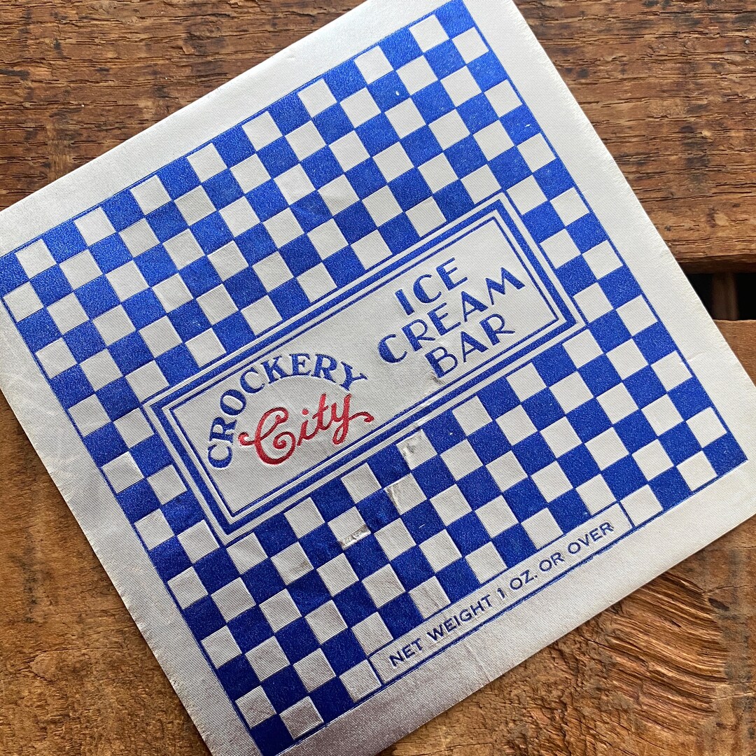 Vintage Ice Cream Bar Wrapper - 1 Unused Wrapper - Ice Cream ...