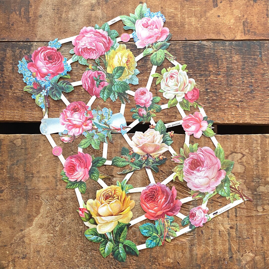 German Scraps Die Cuts, Cut Outs, Reproduction, Vintage Style, Vintage ...