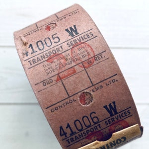Vintage British Bus Ticket Roll 1000 Tickets Vintage Tickets, Vintage ...