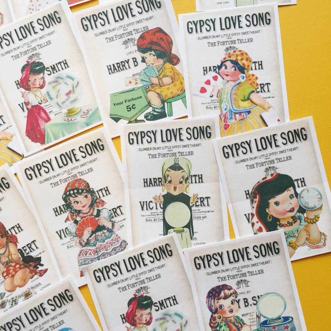 Gypsy Halloween Stickers - Set of 18 - Handmade Junk Journal Stickers ...