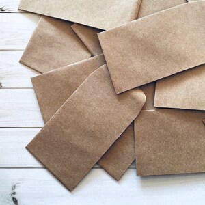 Small Kraft Envelopes - Set of 20 - Coin Envelopes, Paper Ephemera ...