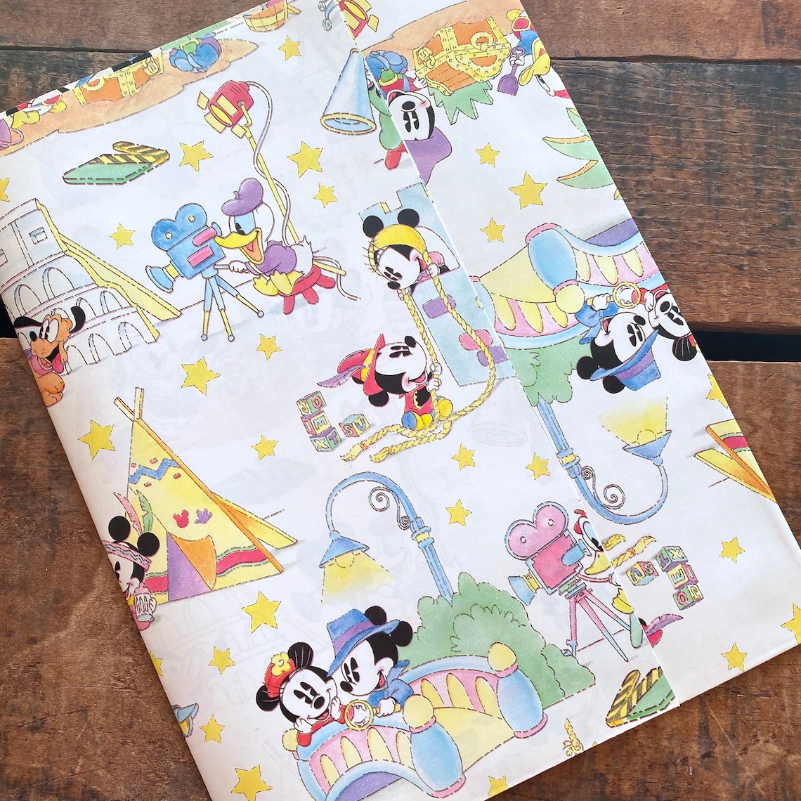 Vintage Mickey Mouse Gift Wrap 1 Sheet Vintage Wrapping - Etsy