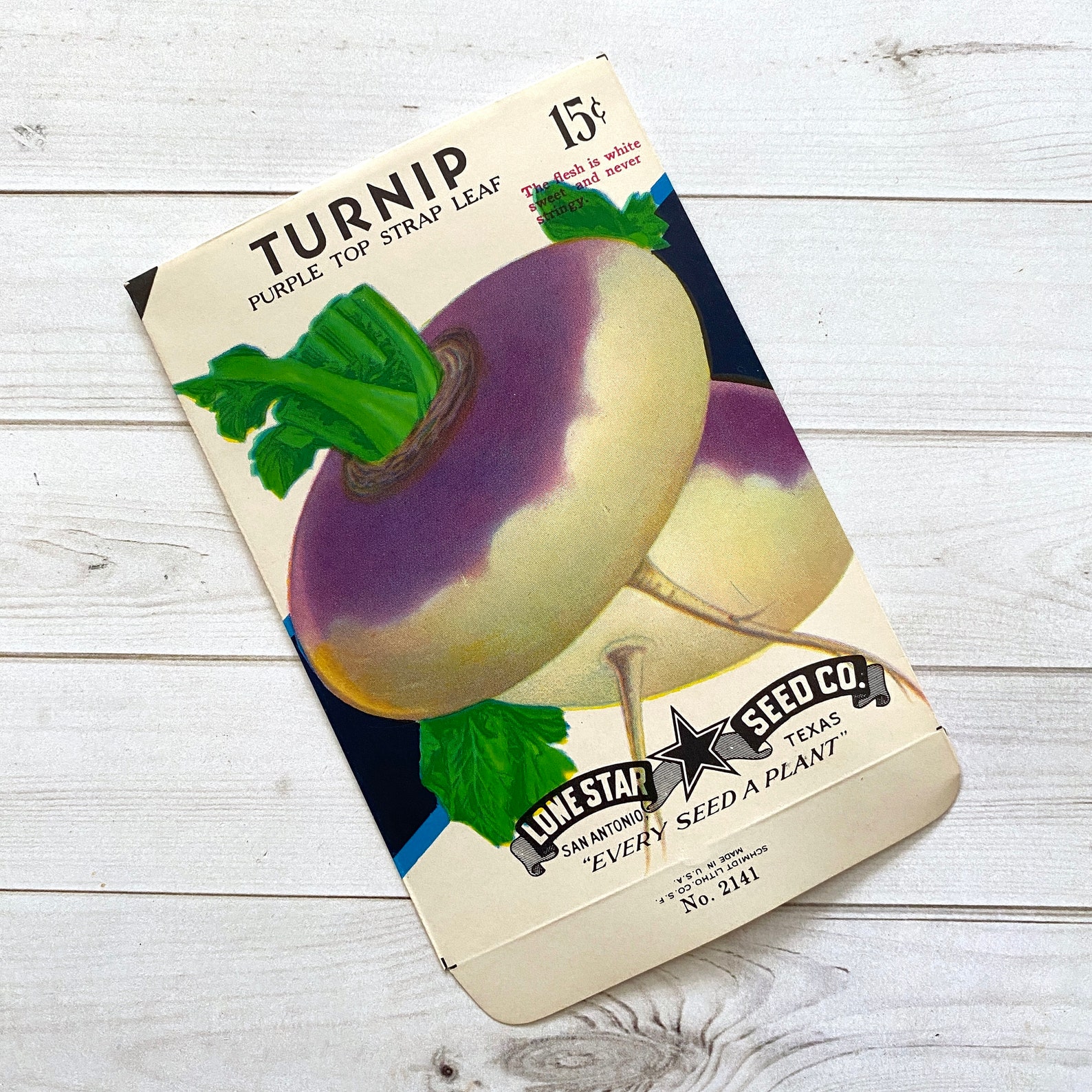 Vintage Vegetable Seed Packets EMPTY Turnip Set of 4 | Etsy