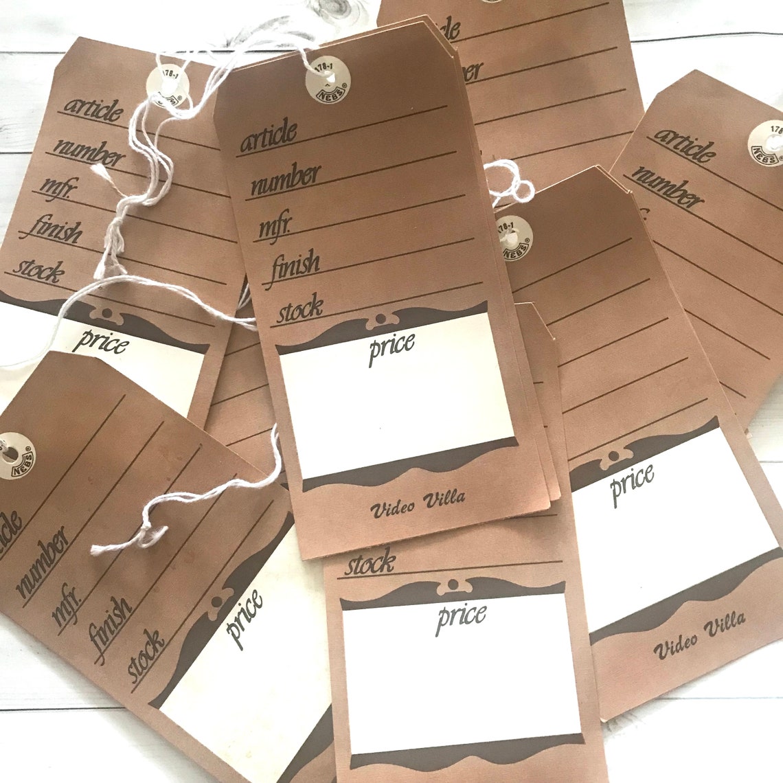 Vintage Paper Tags Set of 10 Vintage Paper Ephemera Junk - Etsy