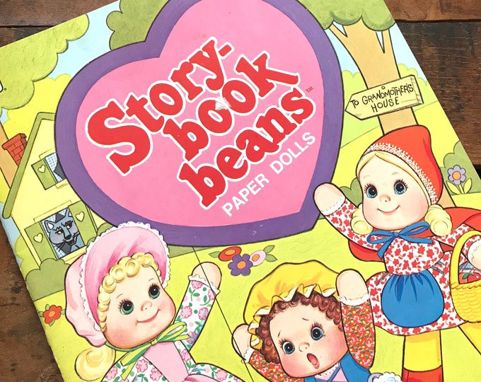Vintage 1980s Whitman Story Book Beans Paper Doll Book - Unused / Uncut ...