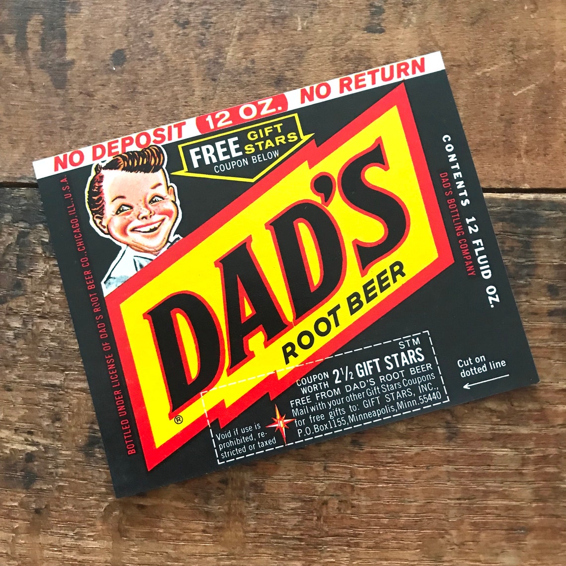 Vintage Dad's Root Beer Labels Set of 5 Vintage - Etsy