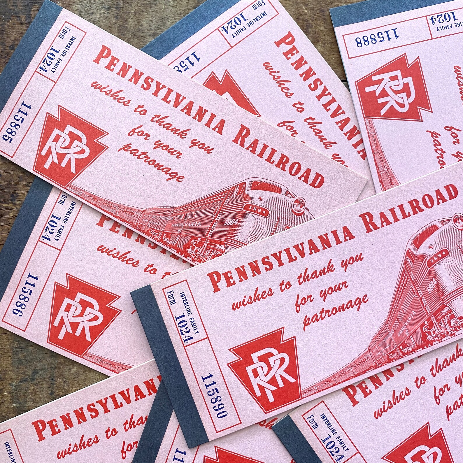 Vintage Railroad Ticket Book 1 Full Book Vintage Tickets - Etsy