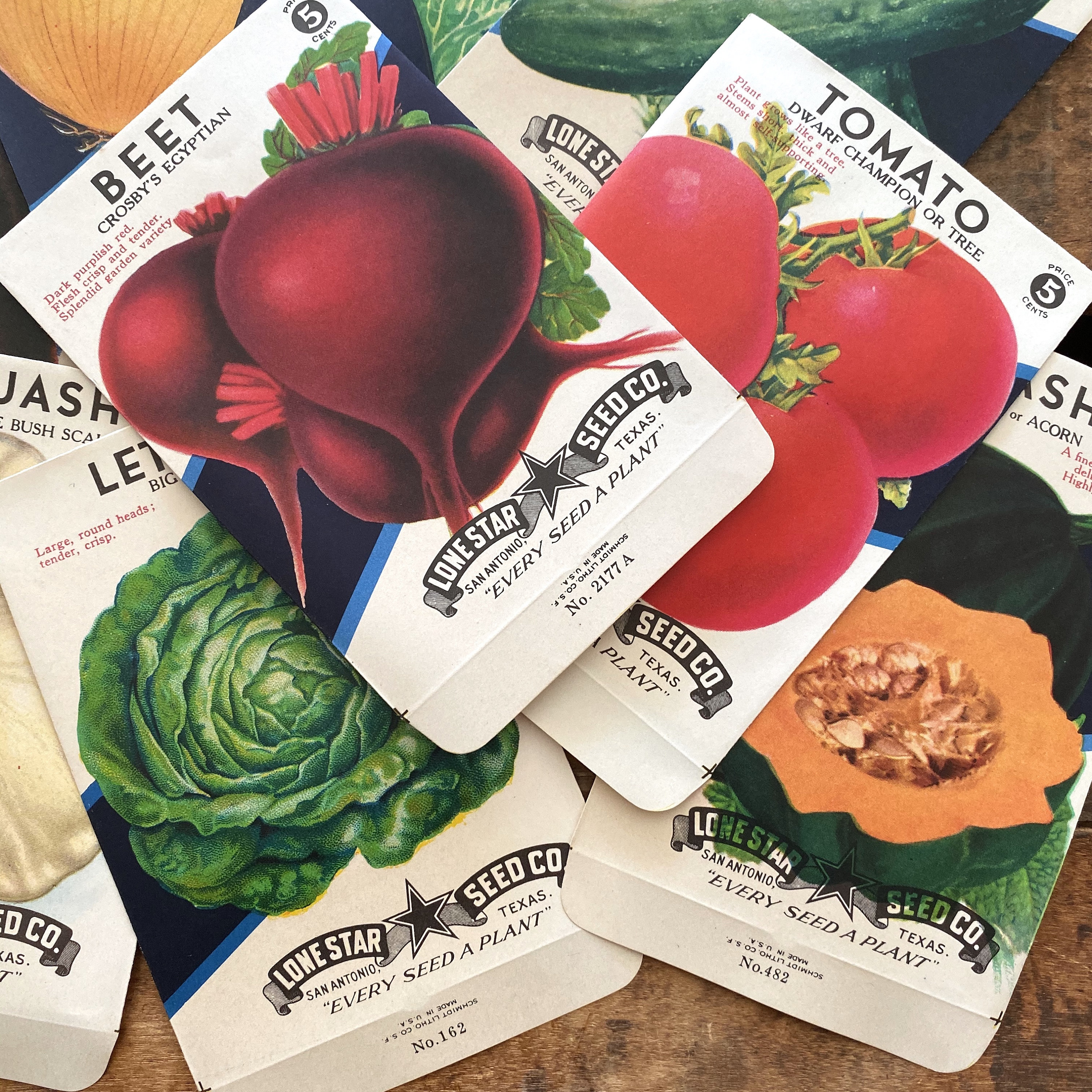 Vintage Vegetable Seed Packets EMPTY Set of 9 Vintage - Etsy