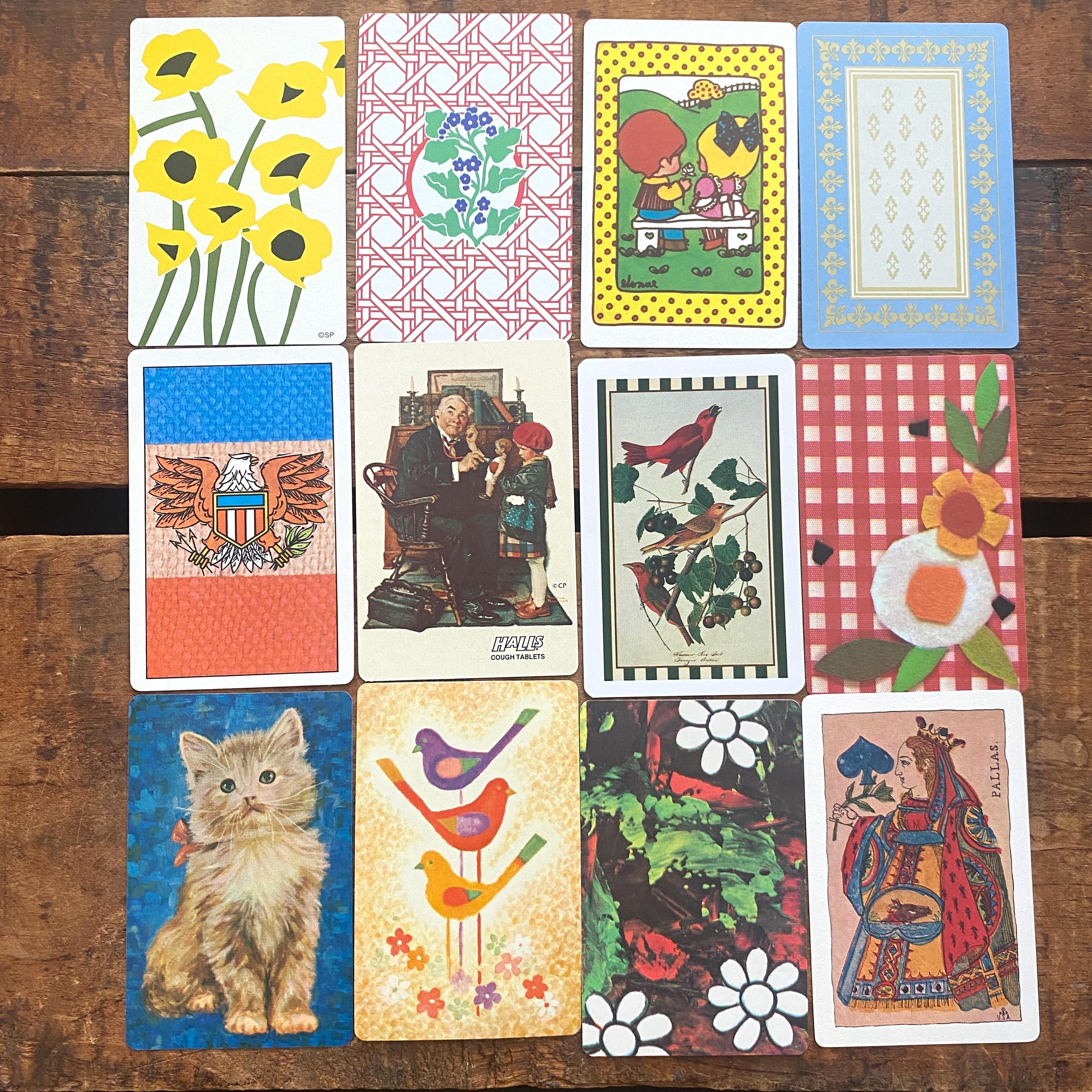 Vintage Playing Cards - Playable Full Deck, Set of 52 - Children Cards ...