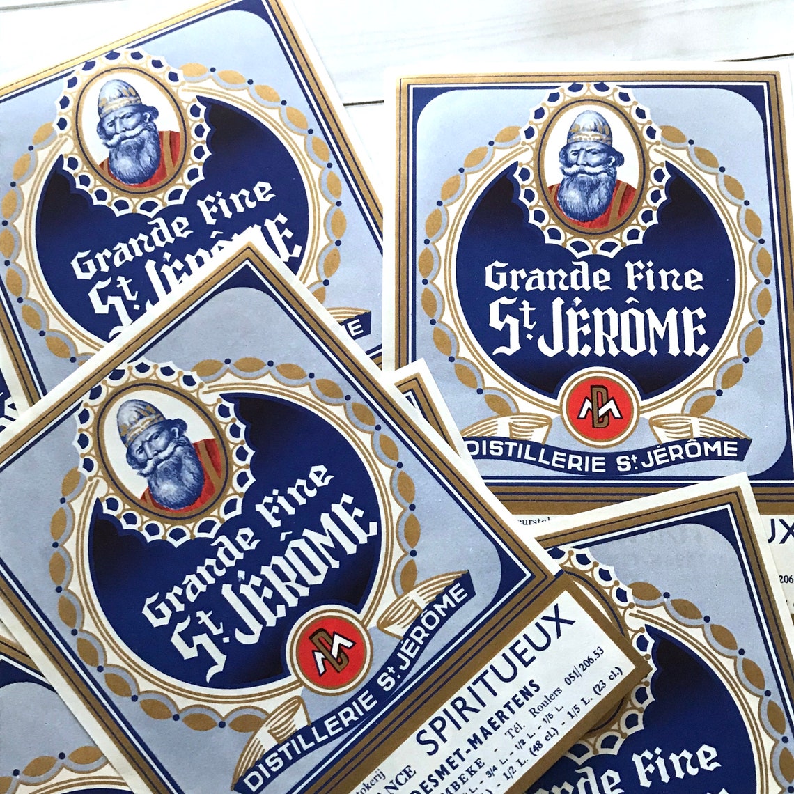 Vintage French Labels Set of 5 Vintage Labels NOS Labels - Etsy