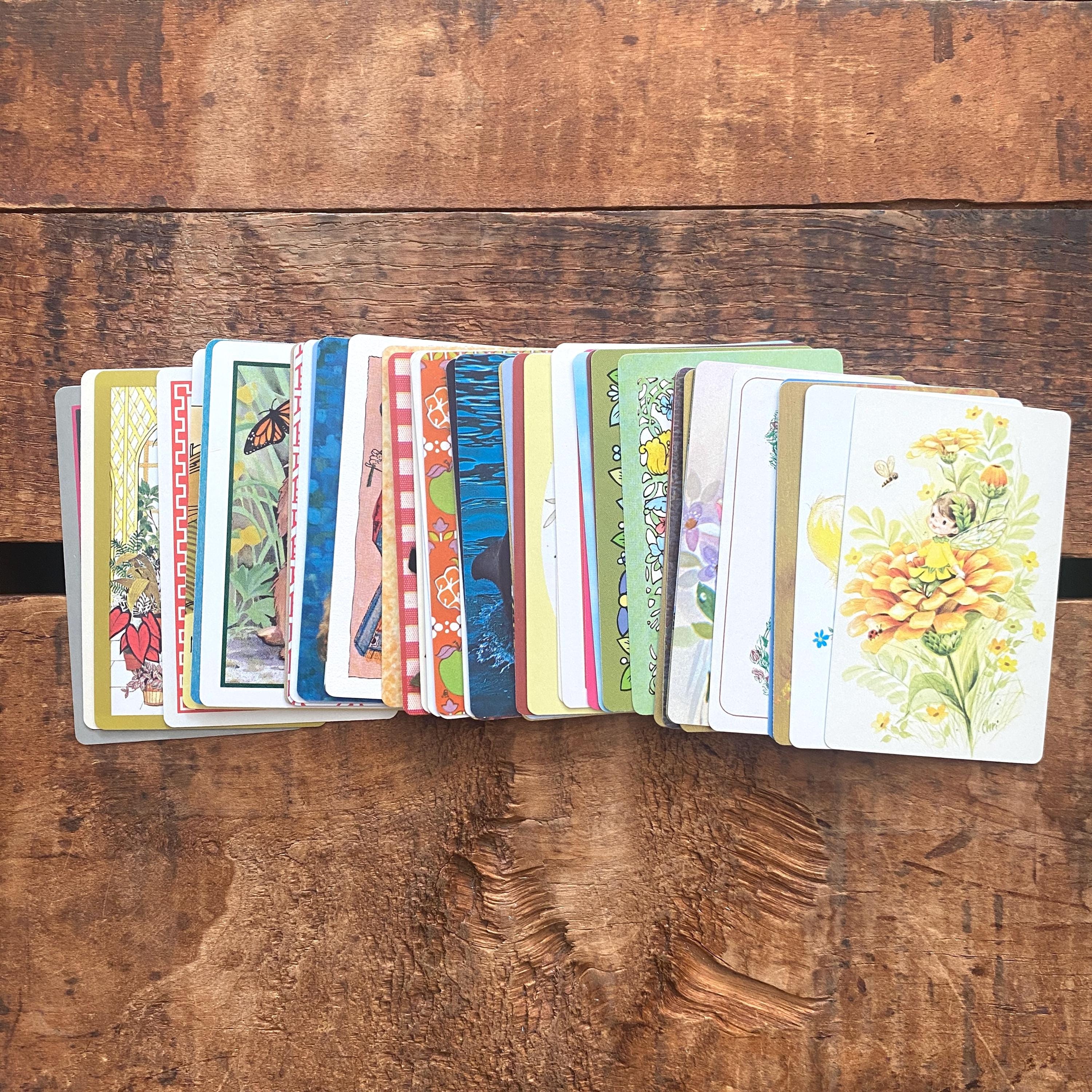 Vintage Playing Cards - Playable Full Deck, Set of 52 - Children Cards ...