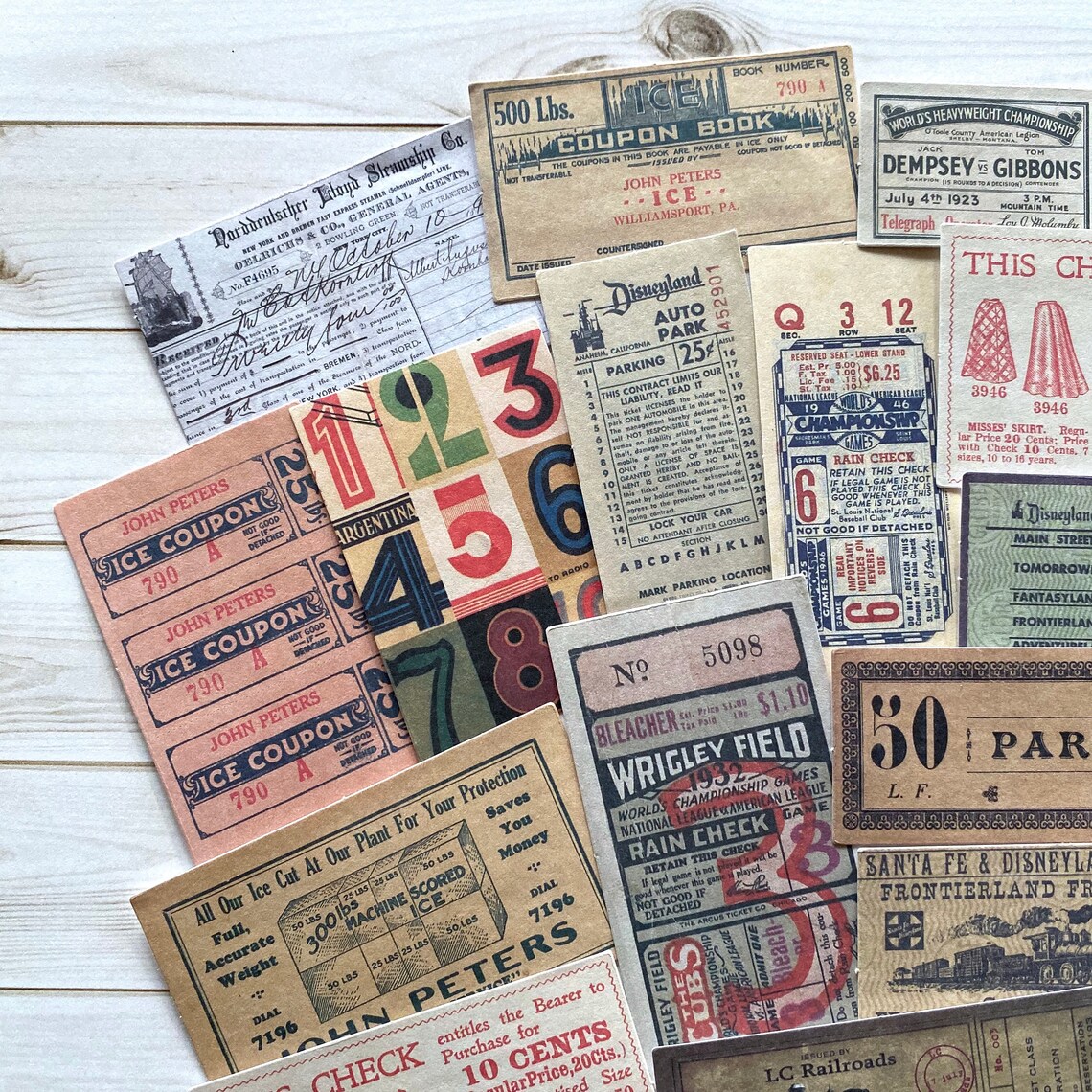 Travel Stickers Set of 20 Ticket Labels Travel Ephemera | Etsy