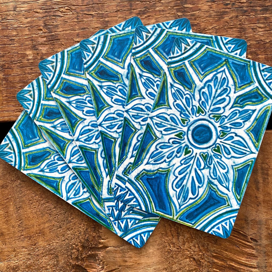 Vintage Winter Snowflake Playing Cards - Set of 6 - Etsy