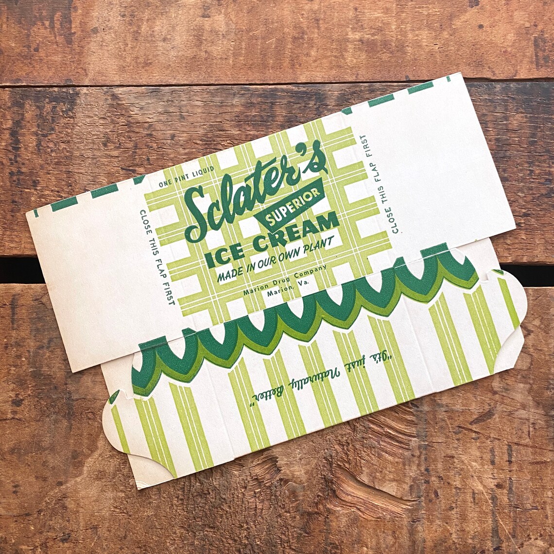 Vintage Ice Cream Box - 1 Box - Vintage Packaging, Novelty Ice Cream ...