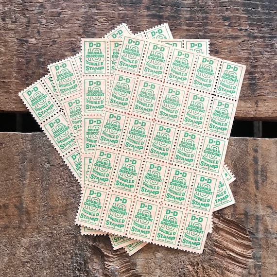Vintage Trading Stamps 4 Sheets 100 Stamps Vintage Saving | Etsy