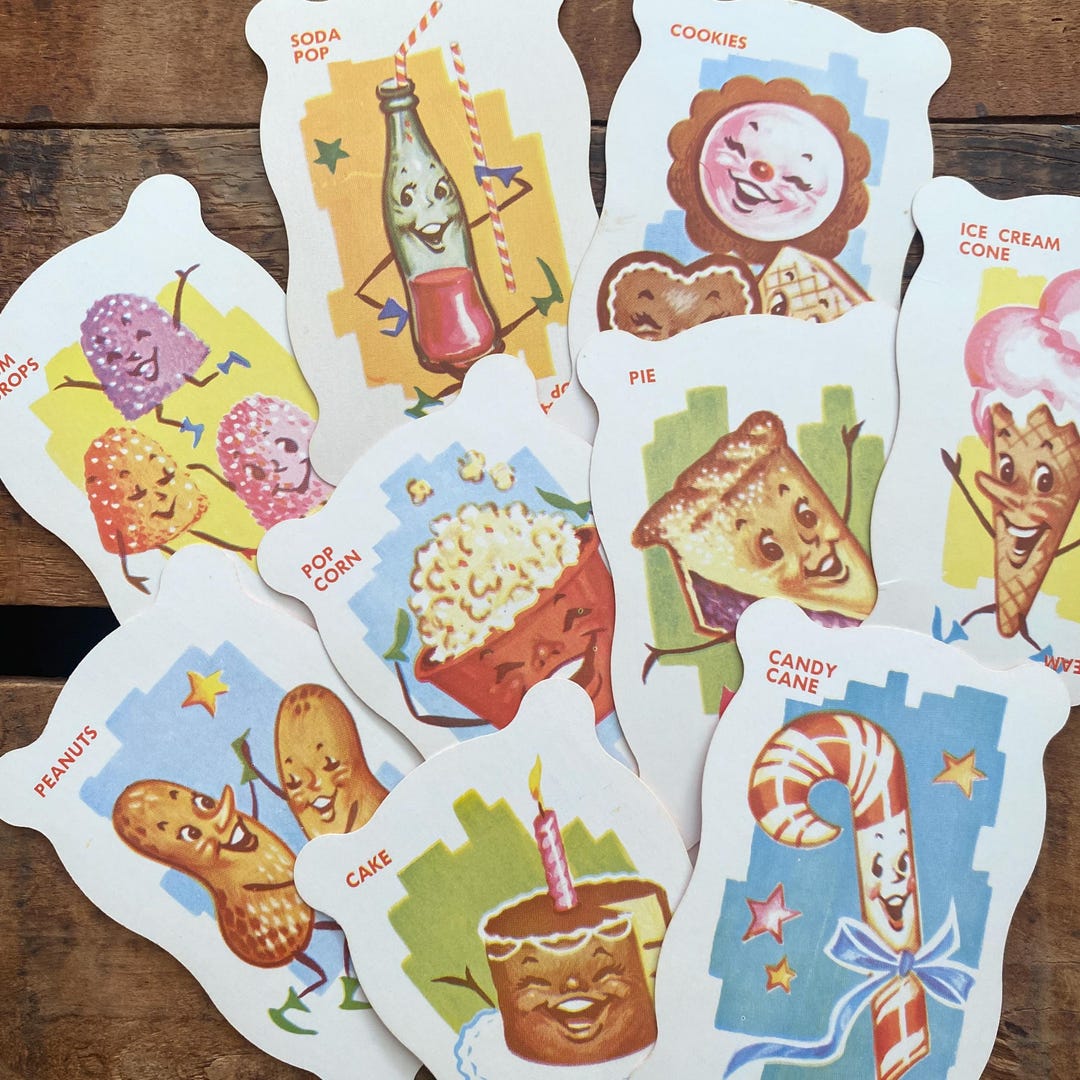 Vintage Dandy Candy Playing Card - Select Option - Junk Journal, Paper ...