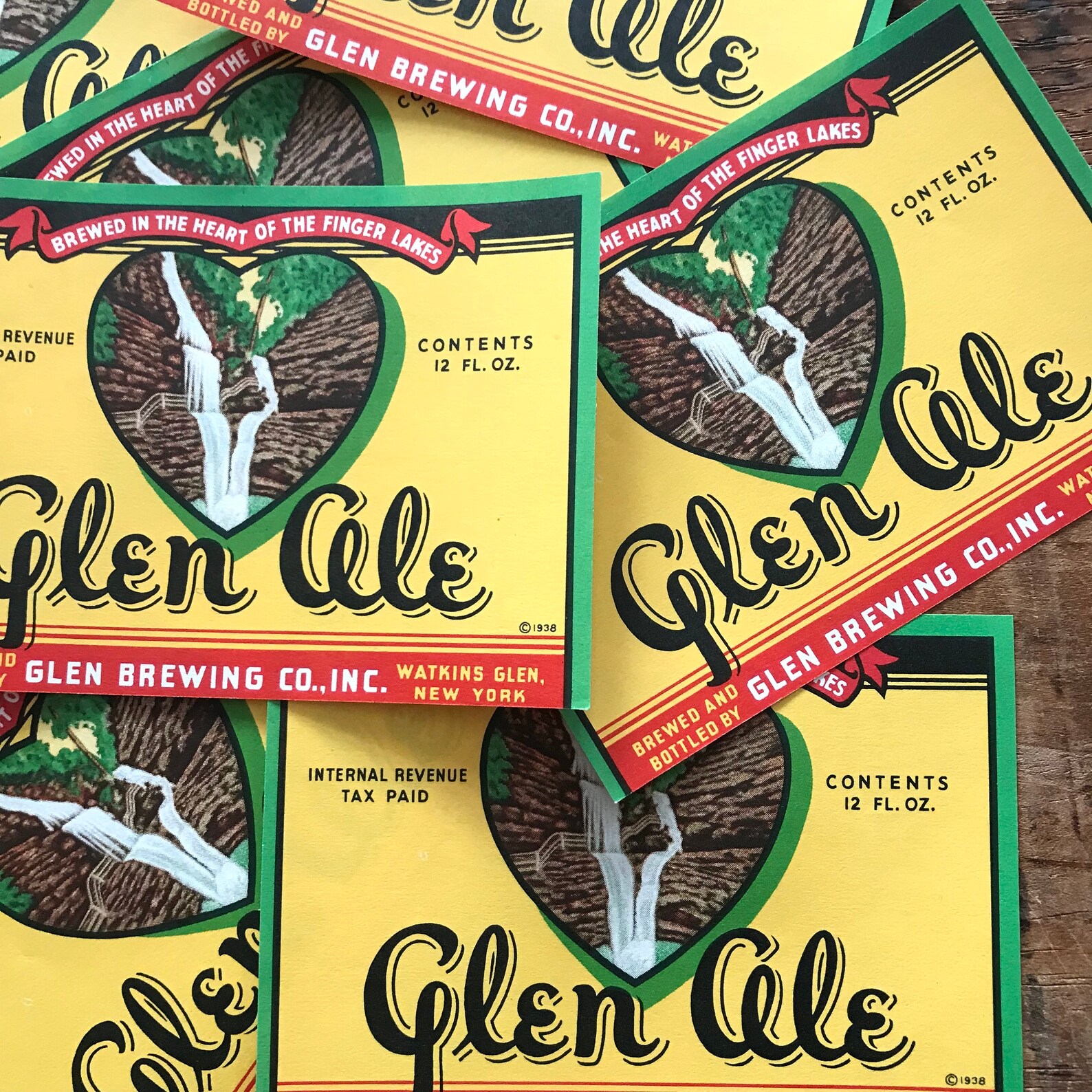 Vintage Beer Labels Set of 5 Vintage Labels NOS Labels - Etsy