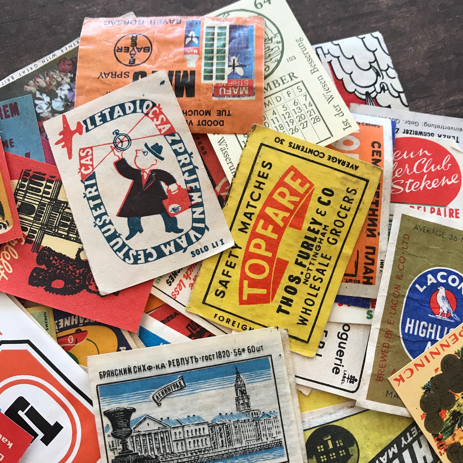 Vintage Matchbox Labels Set of 20 Vintage Labels Vintage | Etsy