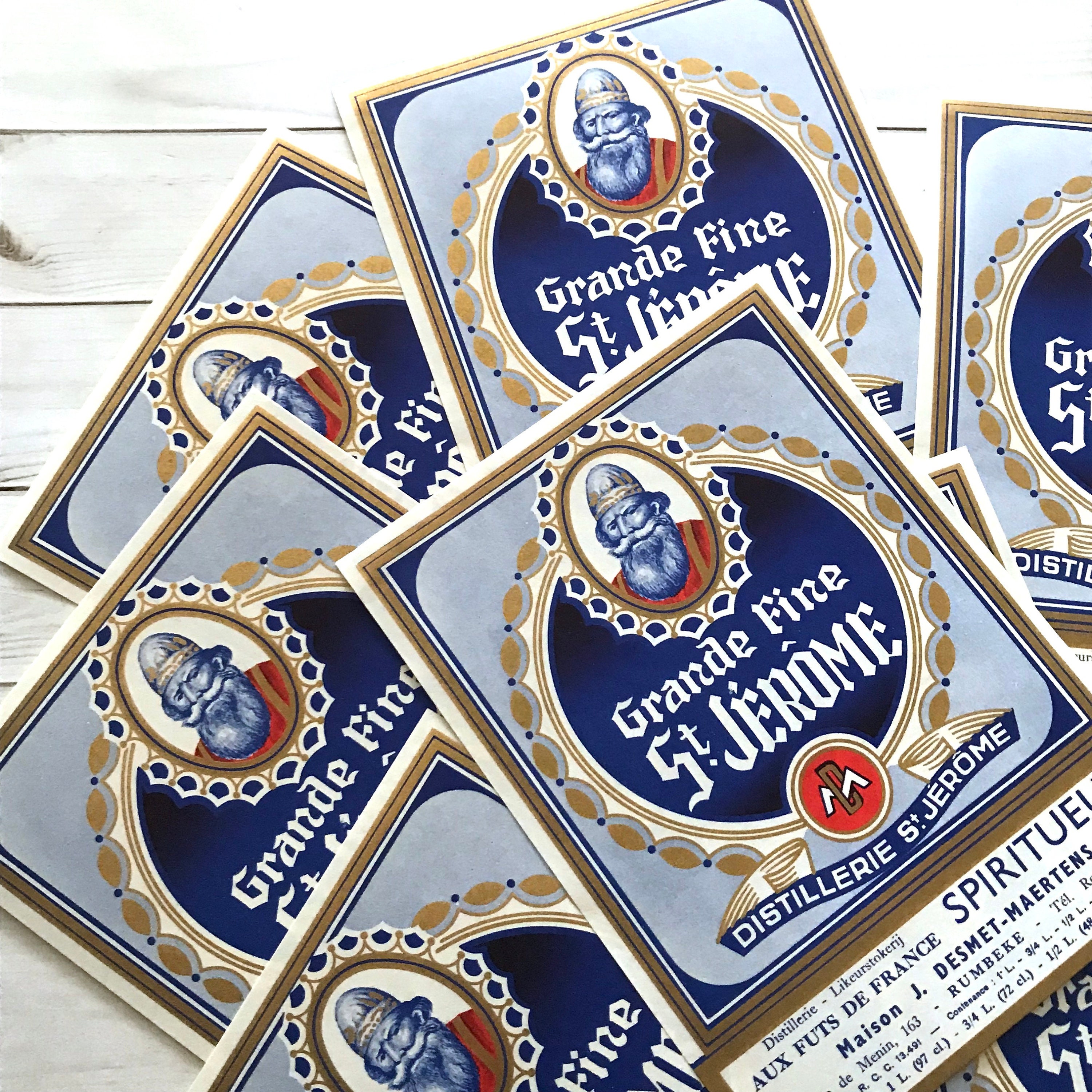 Vintage French Labels Set of 5 Vintage Labels NOS Labels - Etsy UK