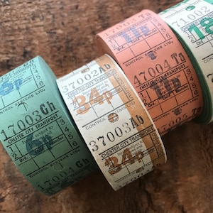 Vintage British Bus Tickets - Set of 30 - Vintage Tickets, Vintage ...