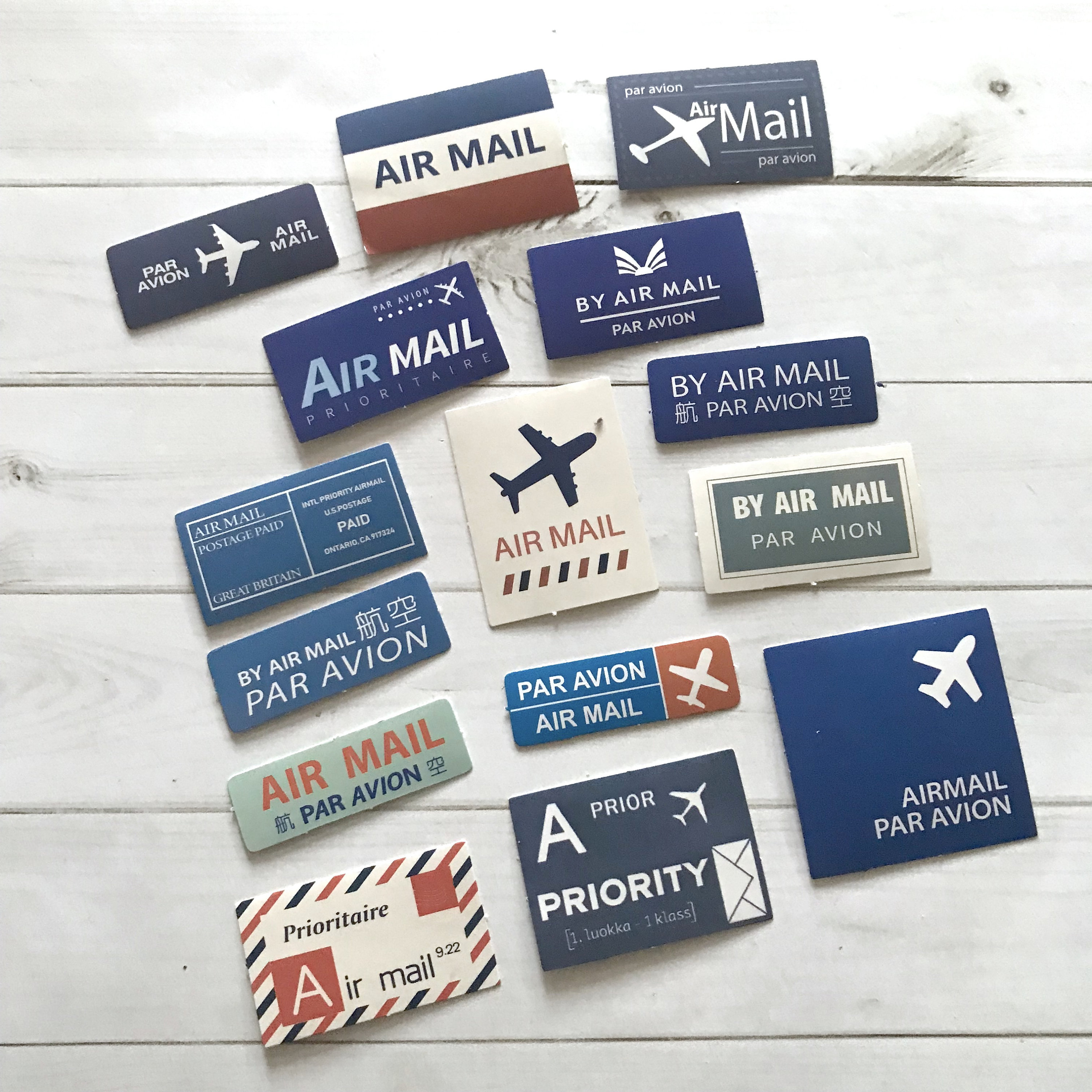 Air Mail Stickers Set of 45 Airmail Labels Par Avion | Etsy