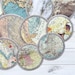 World Map Stickers Set of 15 Junk Journal Stickers Paper - Etsy