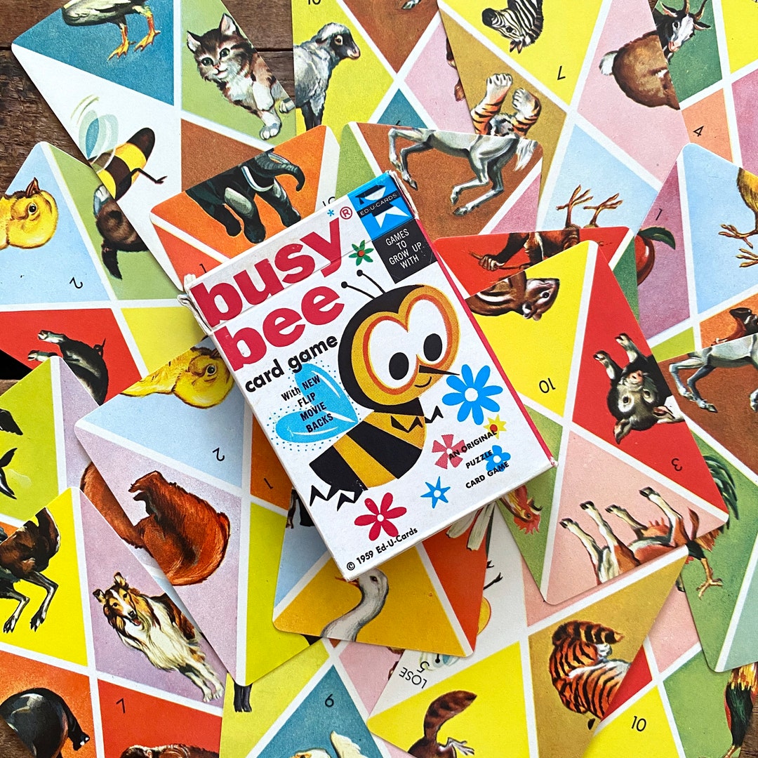 Vintage Busy Bee Card Game Vintage Card Game Junk Journal - Etsy