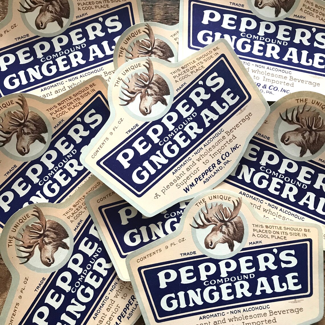 Vintage Soda Labels Set of 5 Vintage Labels NOS Labels | Etsy