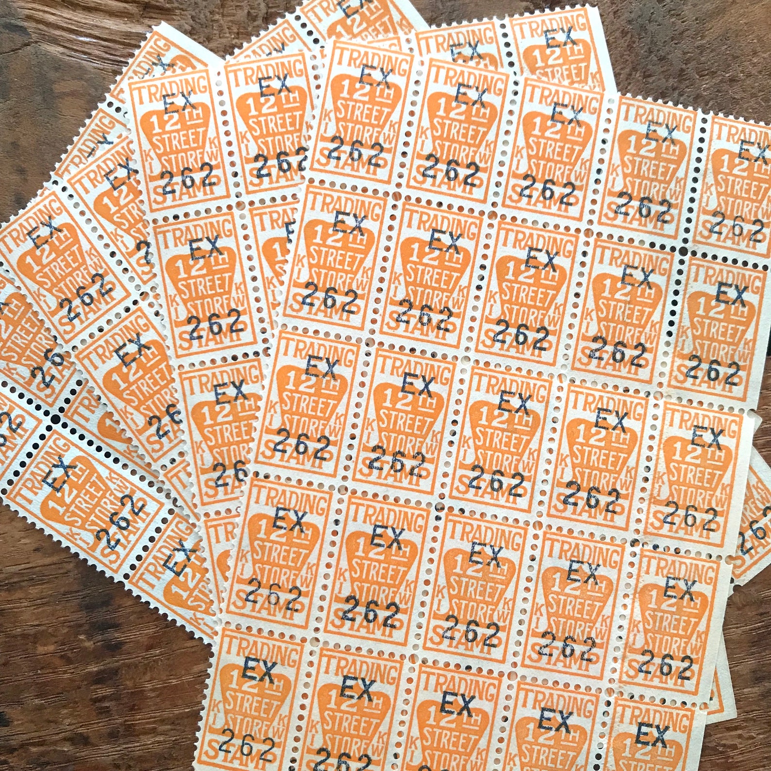 Vintage Trading Stamps - 4 Sheets, 100 Stamps - Vintage Saving Stamps ...