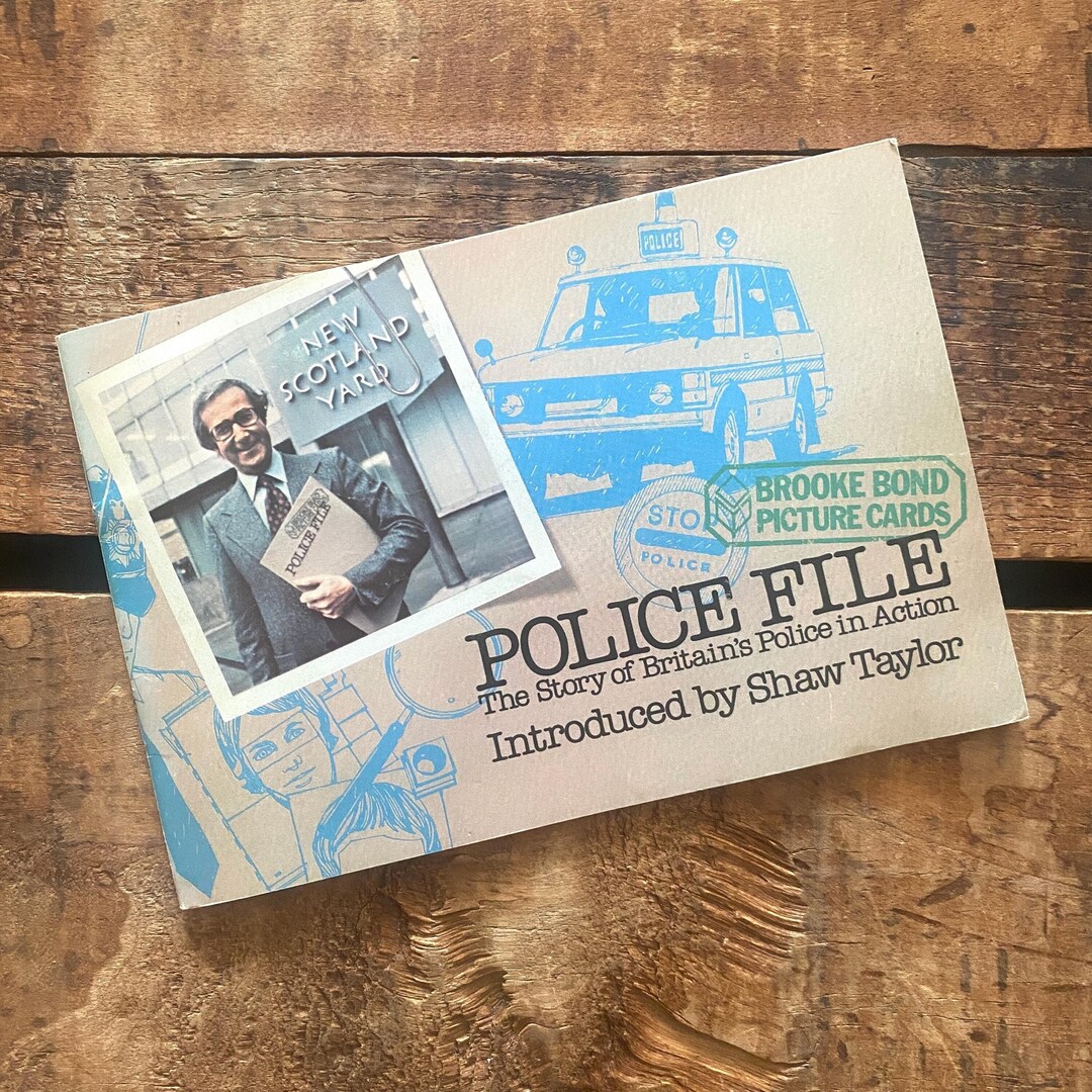 Vintage 1970s Police File Brooke Bond Book - Used, Complete Set ...