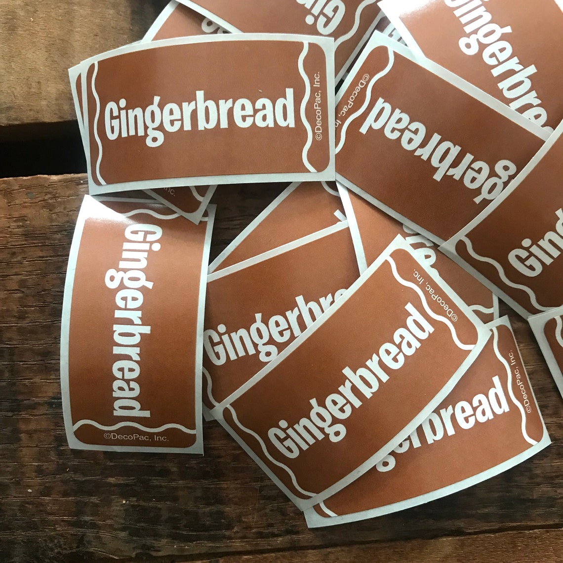 Gingerbread Labels Set of 25 Scrapbooking Labels Bakery | Etsy