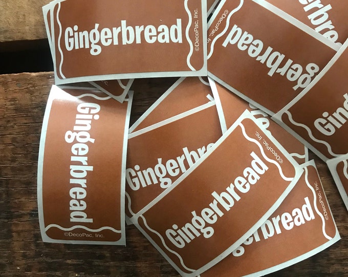 Gingerbread Labels Set of 25 Scrapbooking Labels Bakery - Etsy