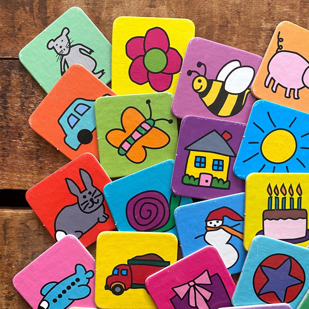Vintage Cheerios Game Tiles 36 Tiles Children's Memory Game, Paper ...