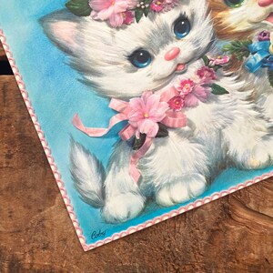 Vintage Unused Coby Get Well Card - Kitten Cat - Paper Ephemera, Junk ...