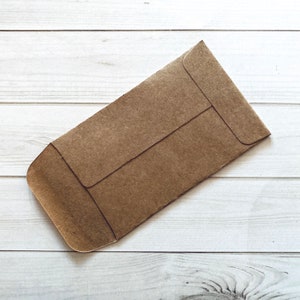 Small Kraft Envelopes - Set of 20 - Coin Envelopes, Paper Ephemera ...
