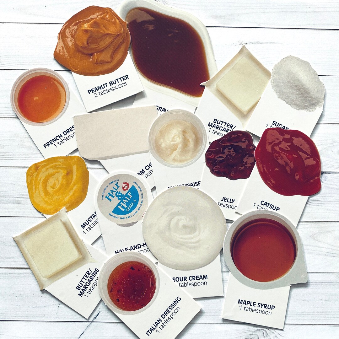 Vintage 1990s Food Die Cut - Select Option - School Dietary Flash Card ...
